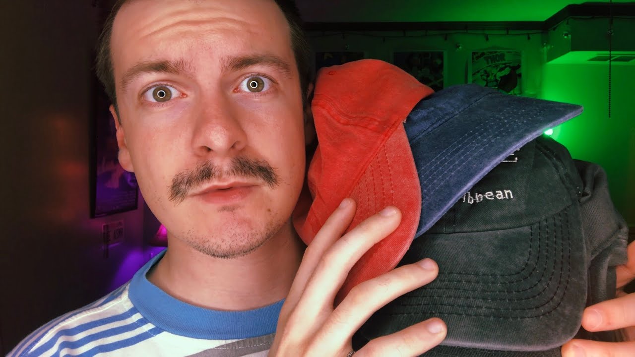 [ASMR] Putting Hats on Your Head + Fishbowl Effect | Hat Tapping ...