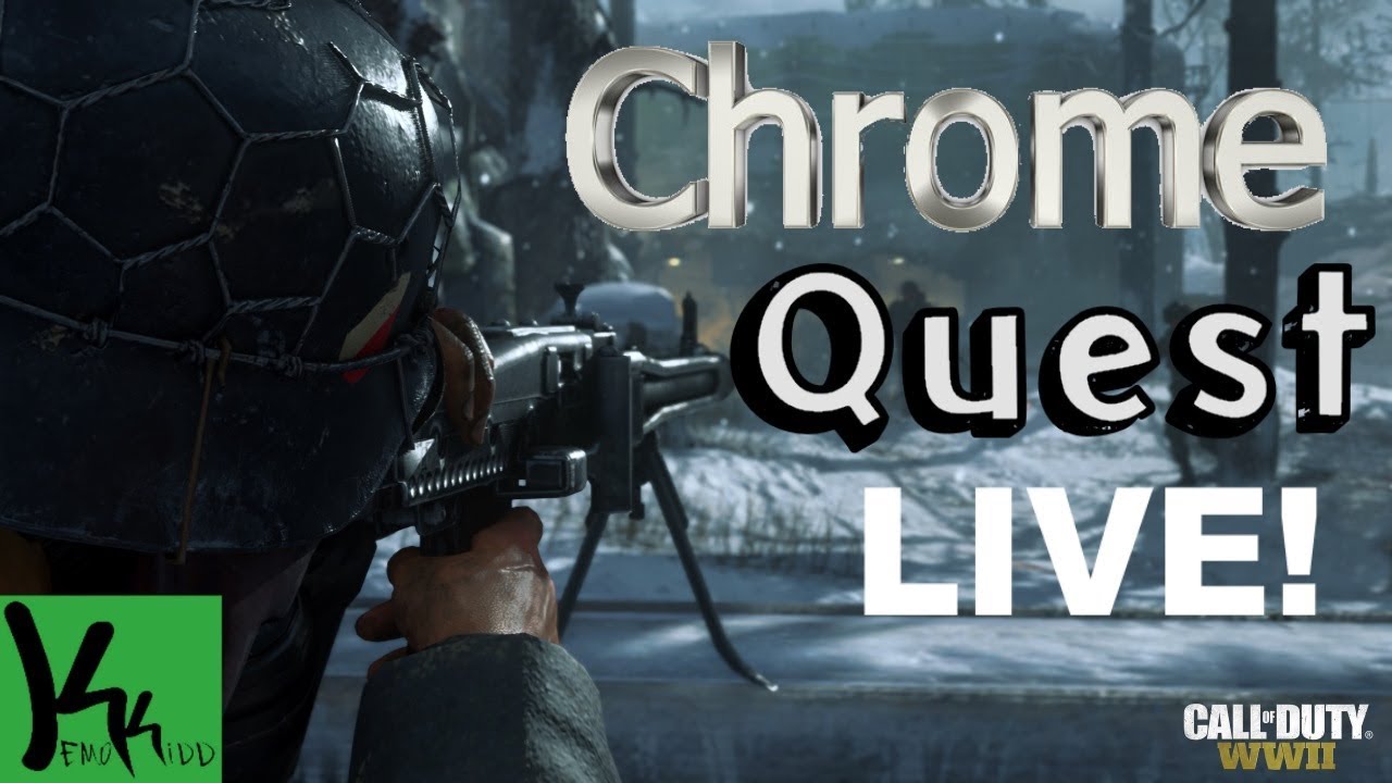 I'm 3 weapons away from unlocking Chrome Camo! (Call of Duty WW2 Live ...