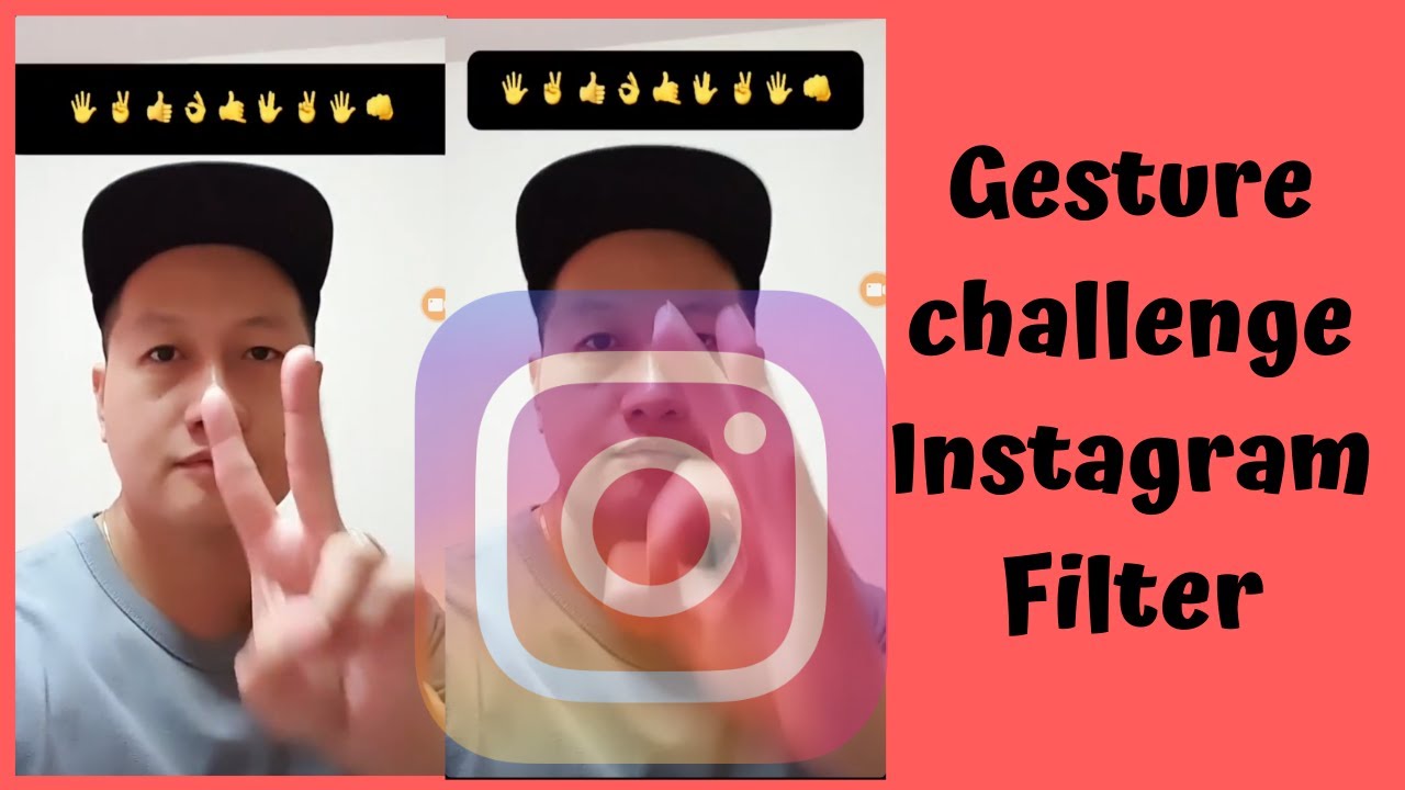 How to get Gesture Challenge Filter on Instagram - YouTube