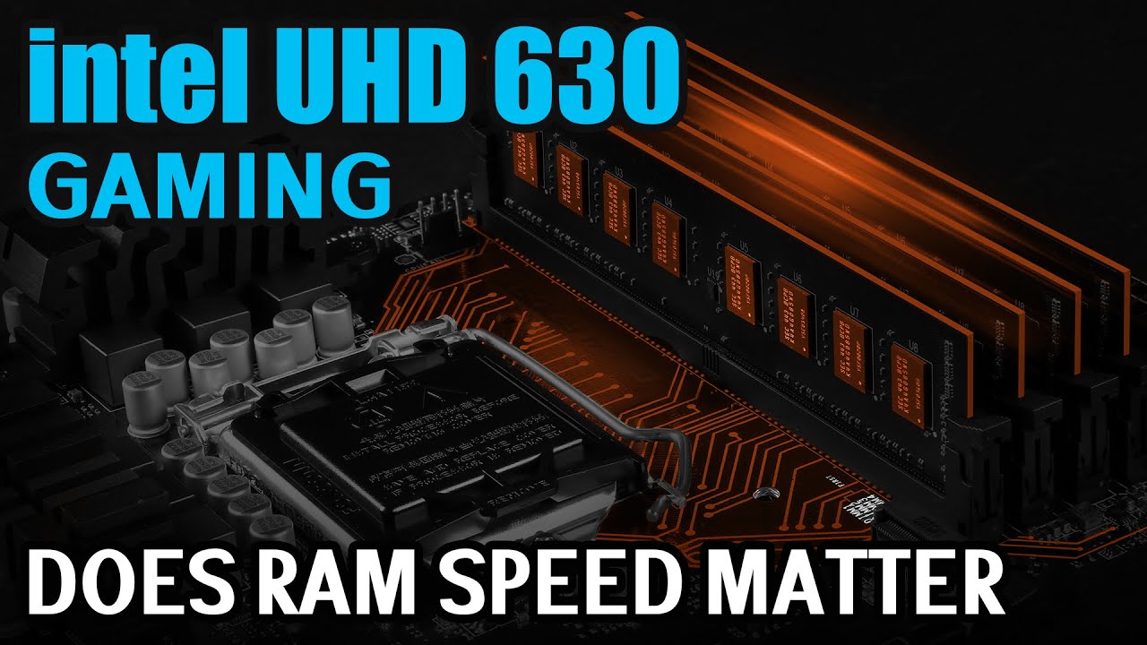 UHD 630 memory speed tests 2133 to 3200 single vs dual-channel - YouTube