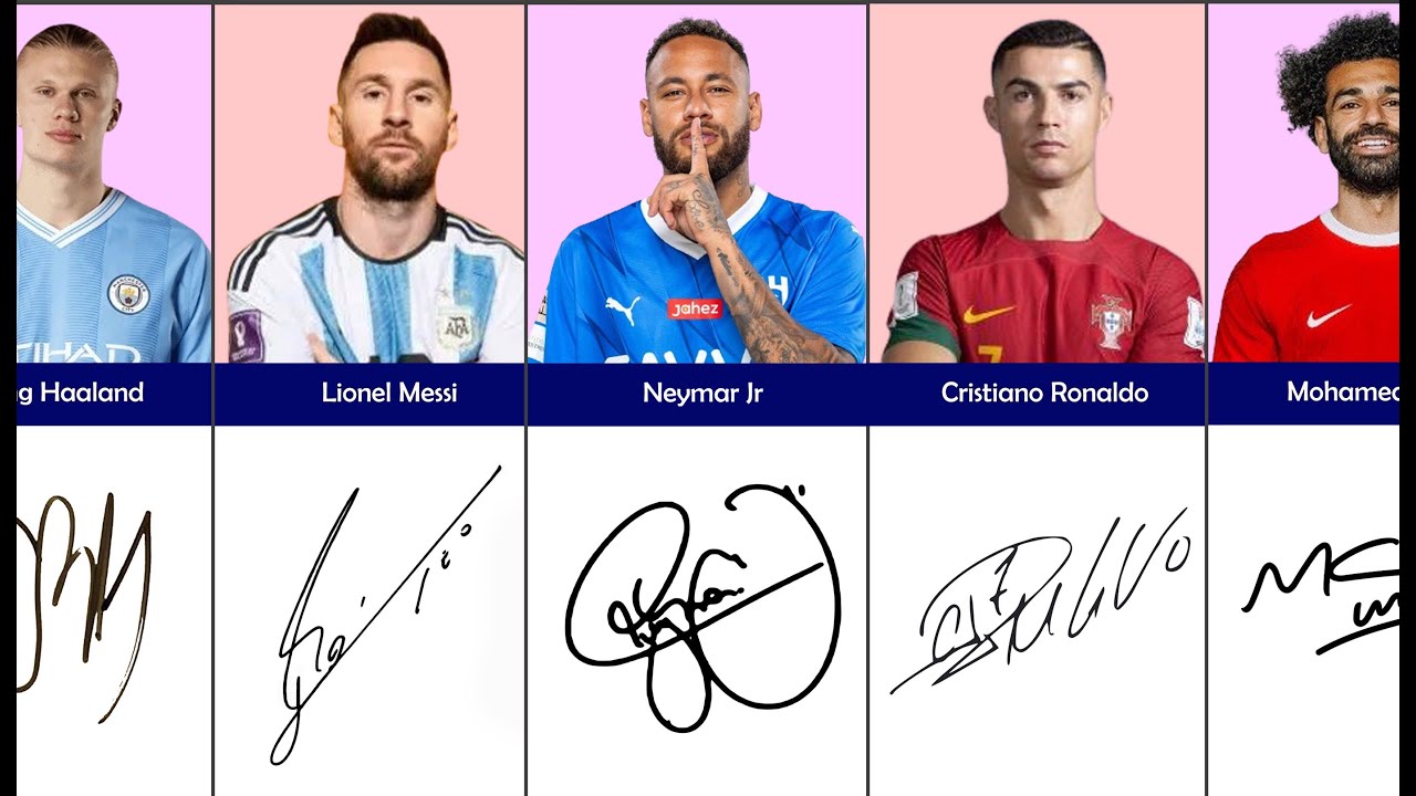 Coolest Signatures Famous Football Players | Autographs | Tanda Tangan ...