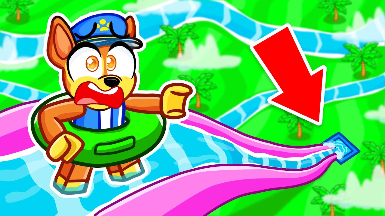 Survive the BIGGEST WATERSLIDE in Roblox! - YouTube