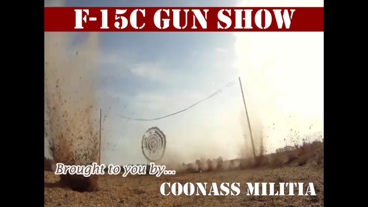 159th FW F-15C Strafing at Camp Shelby Air-to-Ground Range - YouTube