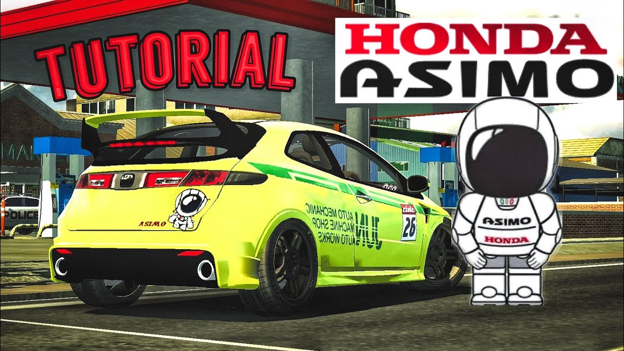 Tutorial Honda Asimo Sticker - สอนทำสติกเกอร์อาซิโม - Car parking ...