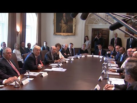 Dickerson: Trump Cabinet meeting "bath of adulation" - YouTube