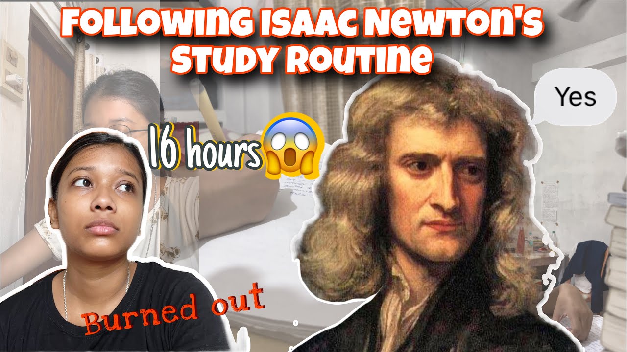 I Followed Sir Isaac Newton’s study routine for 24 hours😱16 hours - YouTube