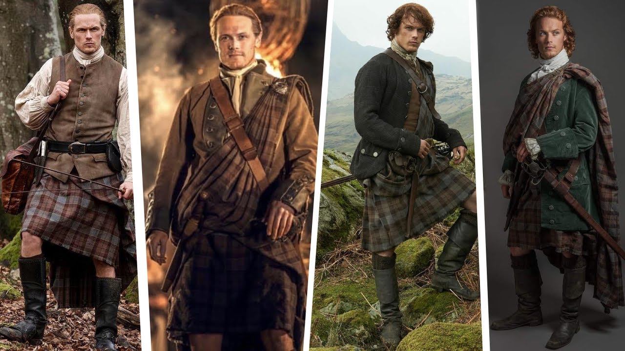 The History Of JAMIE FRASER'S Kilt In OUTLANDER - YouTube