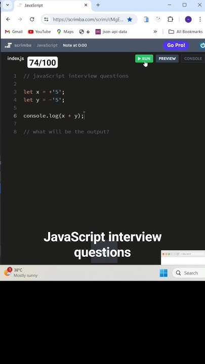 74100 Javascript Interview Questions Code Coding Javascript Softwareengineer