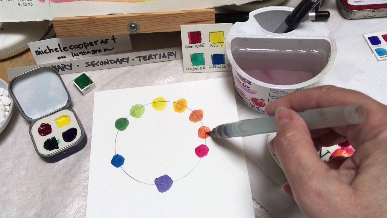 Make A Watercolor Color Wheel YouTube make-a-watercolor-color-wheel-youtube
