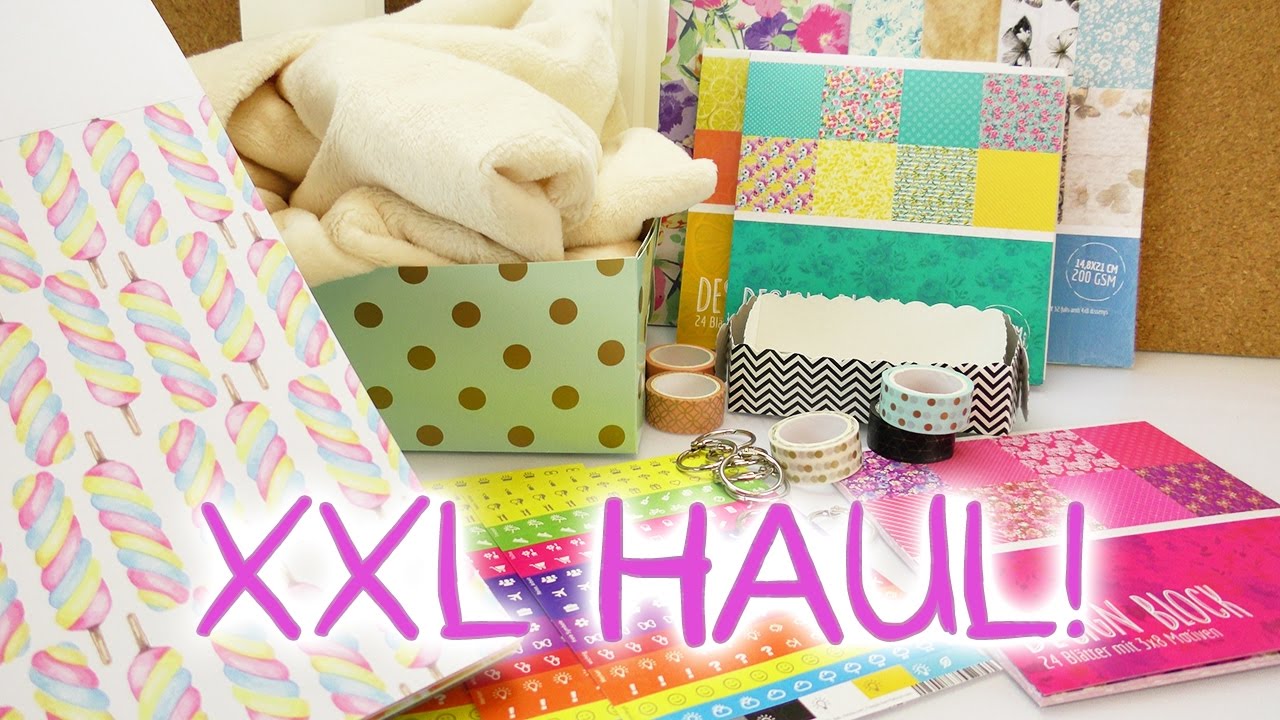 XXL HAUL für 30€ TEDI + AMAZON | Coole Sachen, Pappen, Washi Tape ...