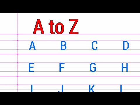 Capital Letters A-Z Capital letters for kids How to write capital ...