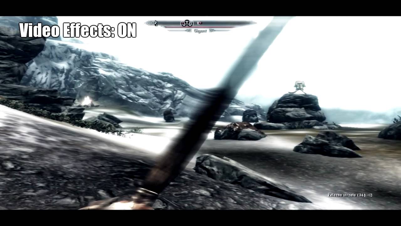 The Elder Scrolls V Skyrim ATI Radeon HD5450 + Video effects - YouTube