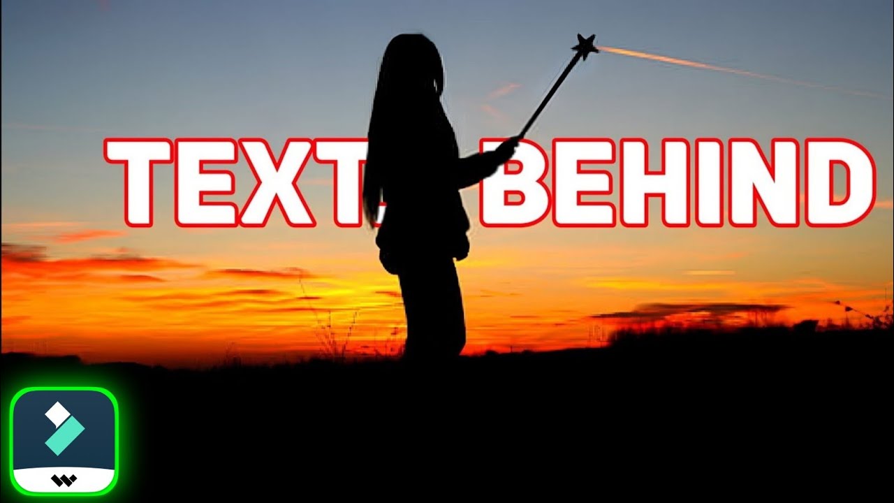 How to Add Text Behind the Subject - YouTube