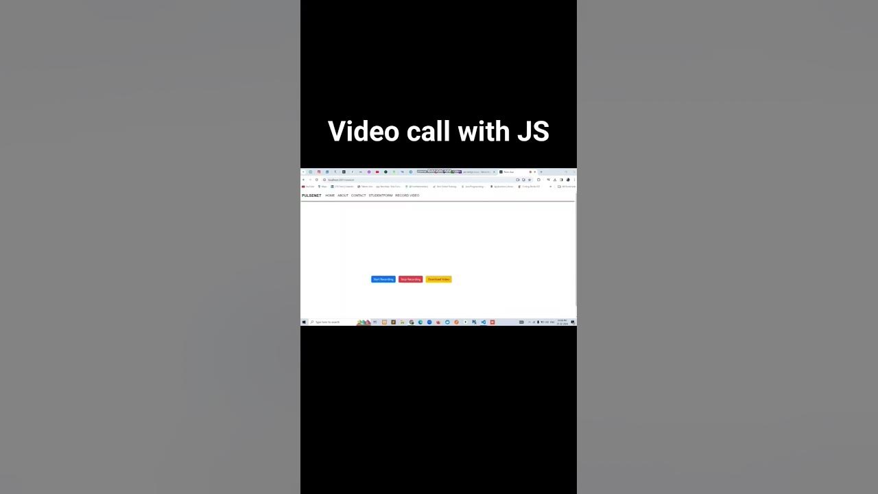 Video Call With Javascriptreactjs Youtube