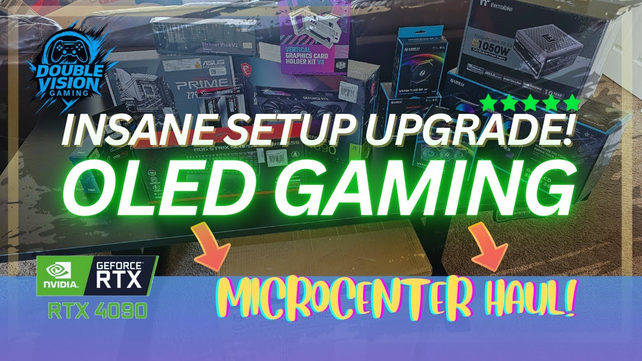 RTX 4090 + OLED = INSANE Setup Upgrade (Microcenter Haul) - YouTube