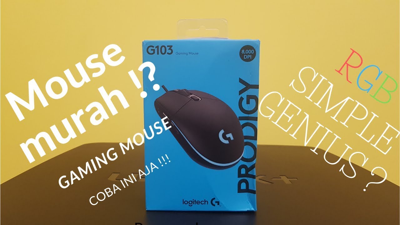 Unboxing Logitech G103 Prodigy Gaming Mouse, beda nya sama G102 ? - YouTube