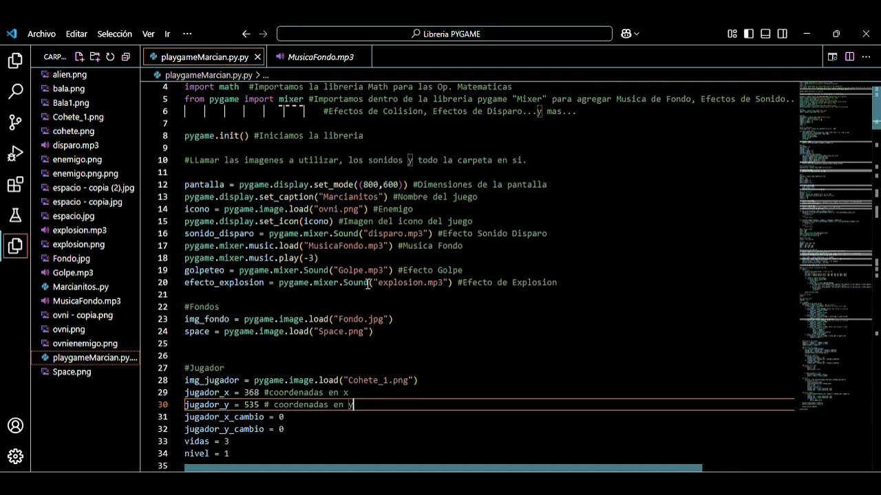 Video Tutorial de cómo Crear un Pequeño Juego en Python con la Libreria ...