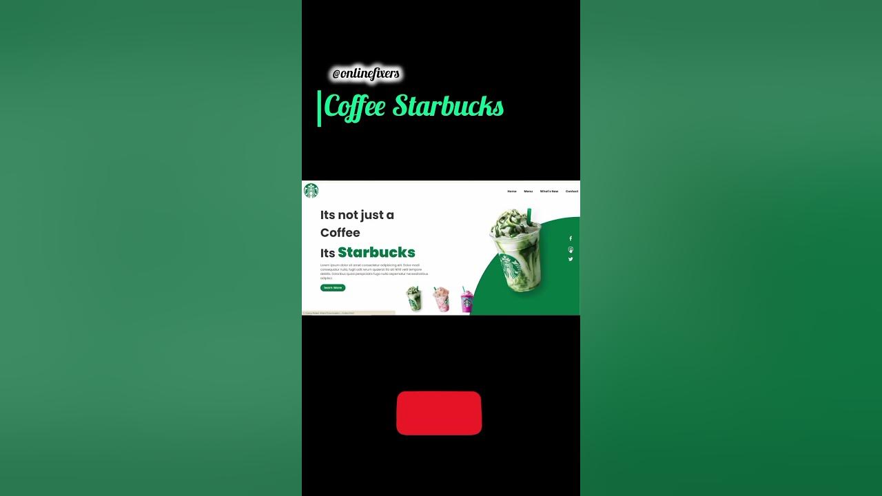 Starbucks Landing Page #csstutorial #codinglover #coder # ... Starbucks Landing Page #csstutorial #codinglover #coder # ...