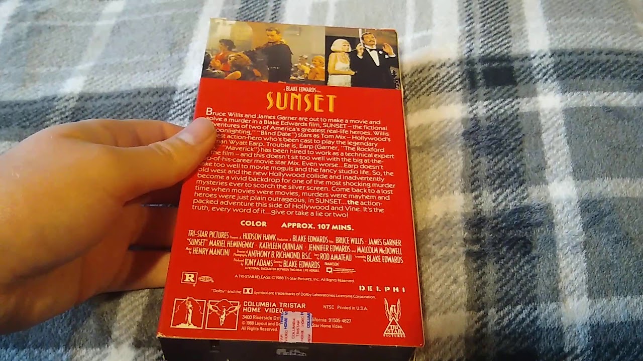 Sunset (1988): VHS Review - YouTube