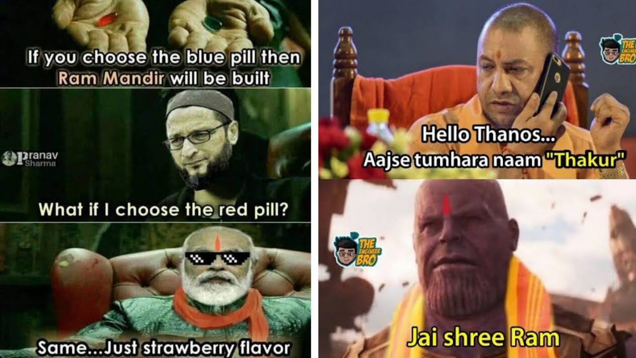 Ram mandir memes, modi memes, Ram mandir Status 2021, yogi sarkar ...