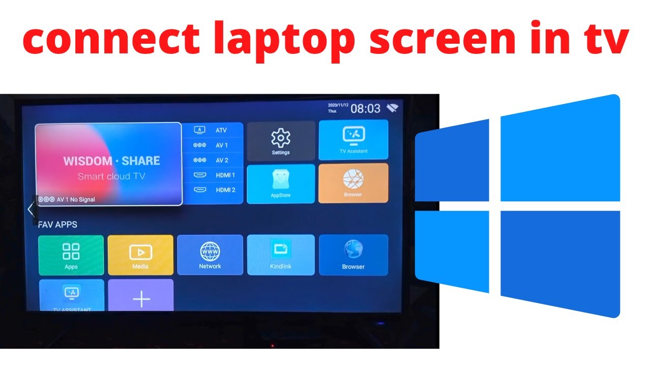 How to connect laptop screen to smart tv// laptop ki screen ko smart tv ...