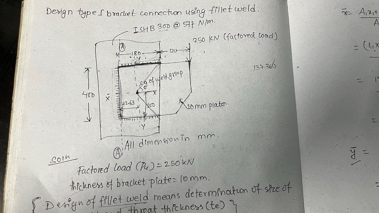 Welded Bracket Connection | Design of Steel And Timber Structure | PoU ...