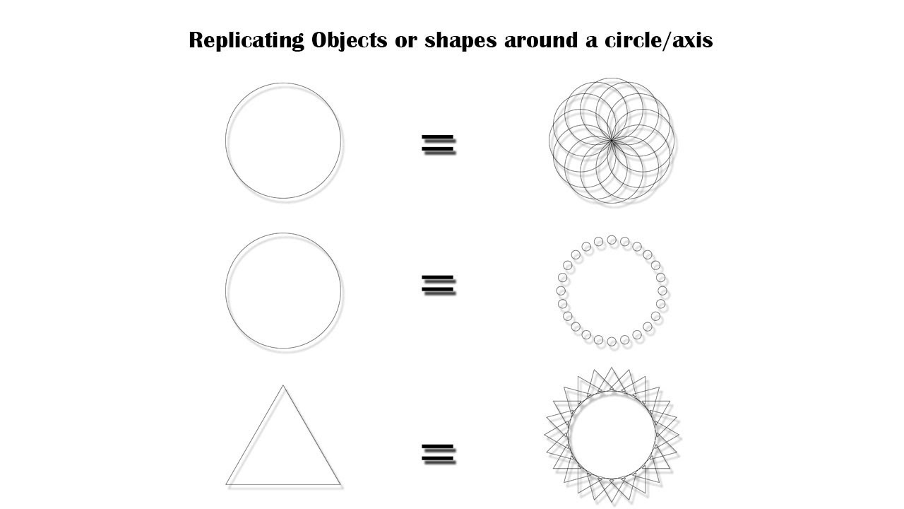 Replicating Objects Around a Circle/Axis | Adobe Illustrator Tutorial ...