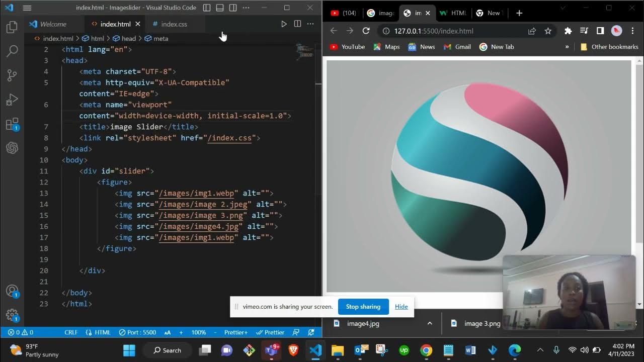 Pure Css Responsive Image Slider - YouTube