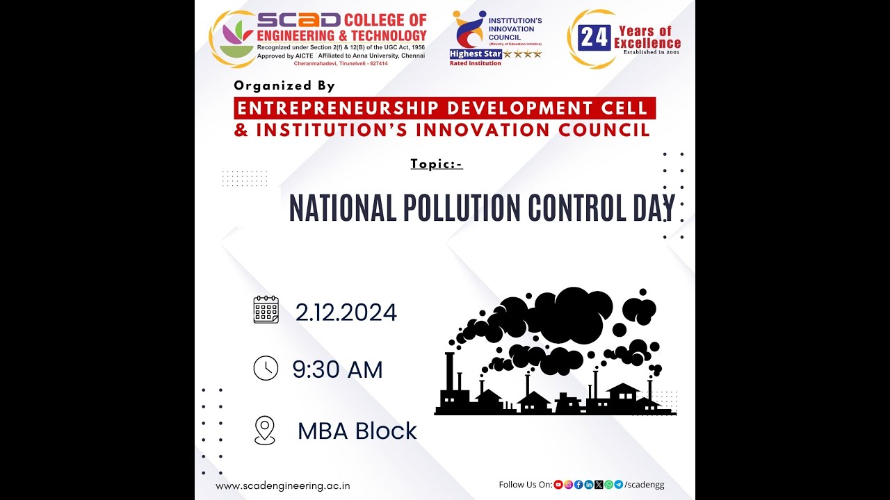 National Pollution Control Day-02.12.2024 - YouTube