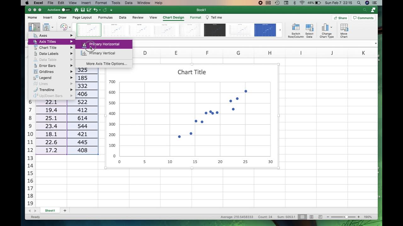 Creating Scatterplots in Excel - YouTube