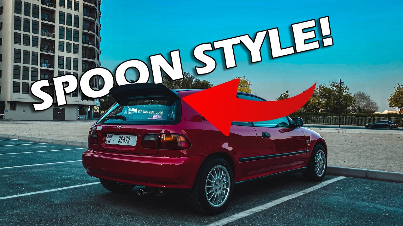 INSTALLING SPOON STYLE SPOILER + EG UPDATE! - YouTube
