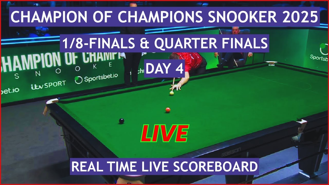 Champion of Champions Snooker 2025 Live Scores | Today 1/8-Finals ...