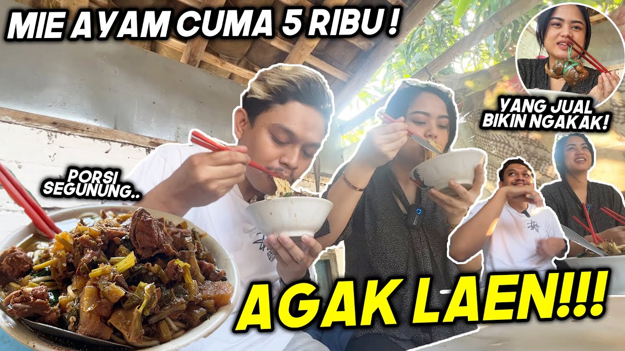 AGAK LAEN! MIE AYAM CUMA 5 RIBU PORSI SEGUNUNG!?😂 - YouTube