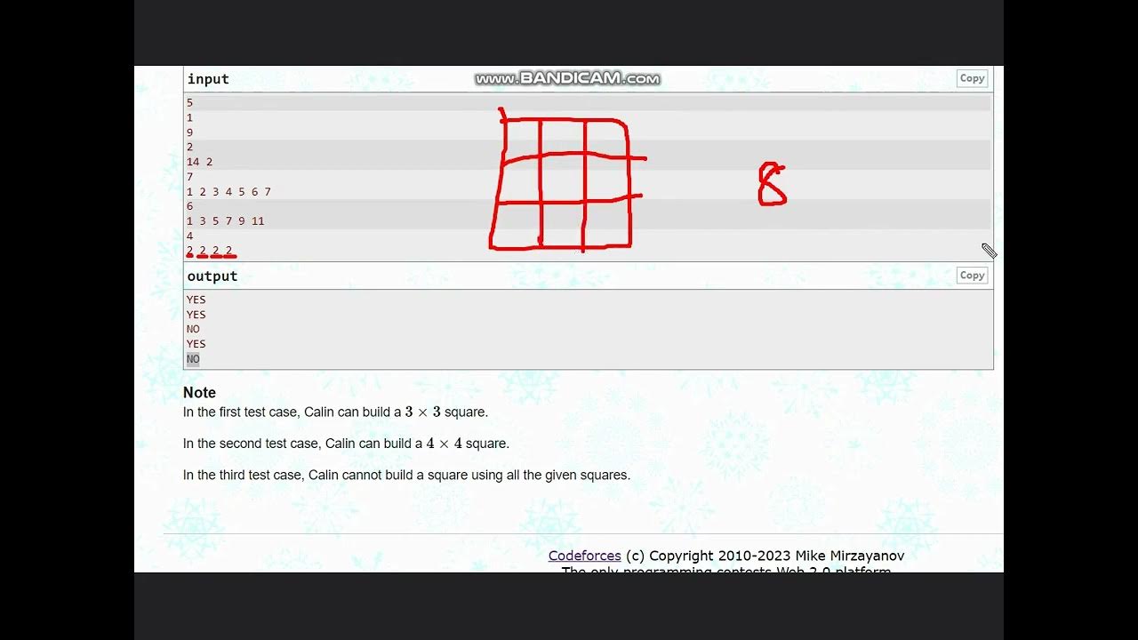 C. Can I Square? | Codeforces Round 918 (Div. 4) | Full solution - YouTube