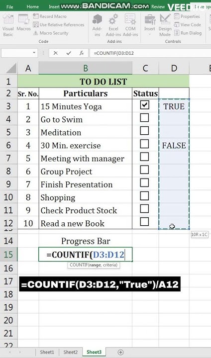 Progress Bar Shorts Shortvideo Excel Exceltutorial Trending Youtube