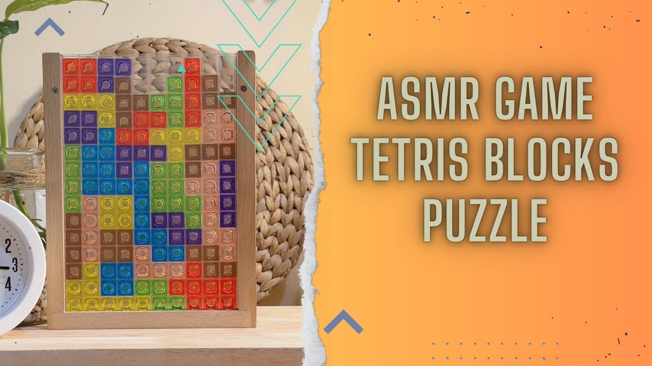 SATISFYING ASMR GAME TETRIS BLOCKS PUZZLE - YouTube
