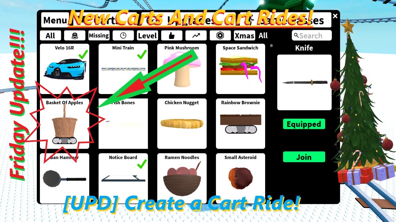 New Carts And Cart Rides! [UPD] Create a Cart Ride! Friday Update ...