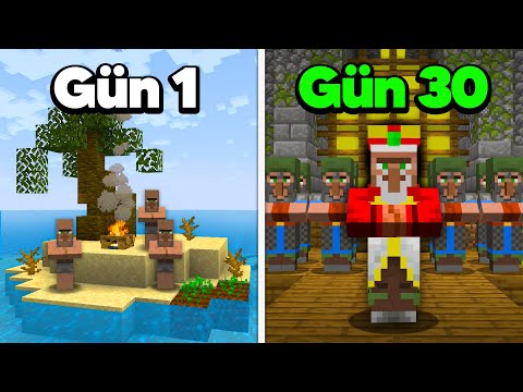 Minecraft 30 Gün içinde bir Adada Krallık Kurabilir miyim...