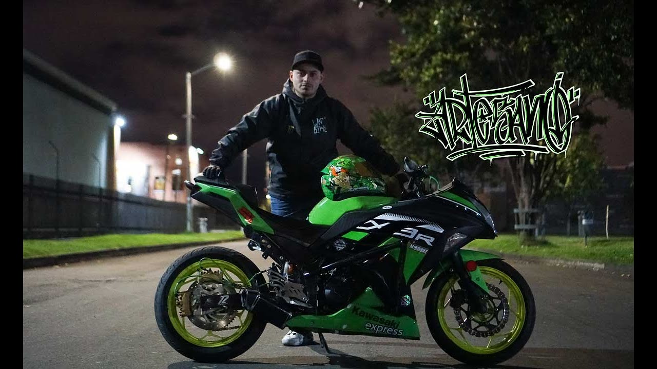 ARTESANO STUNT // Ninja 300 Customized to Stunt - YouTube
