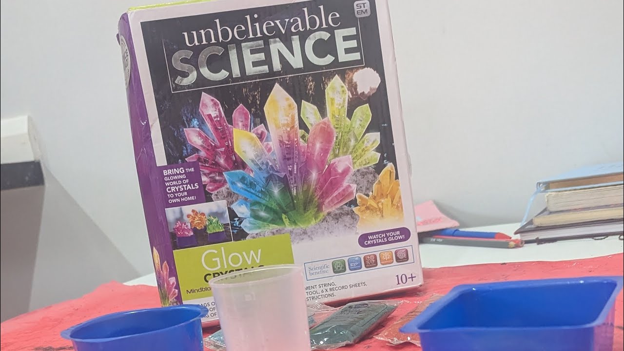 Unbelievable science grows your own crystal kit @paper pals td9ro - YouTube
