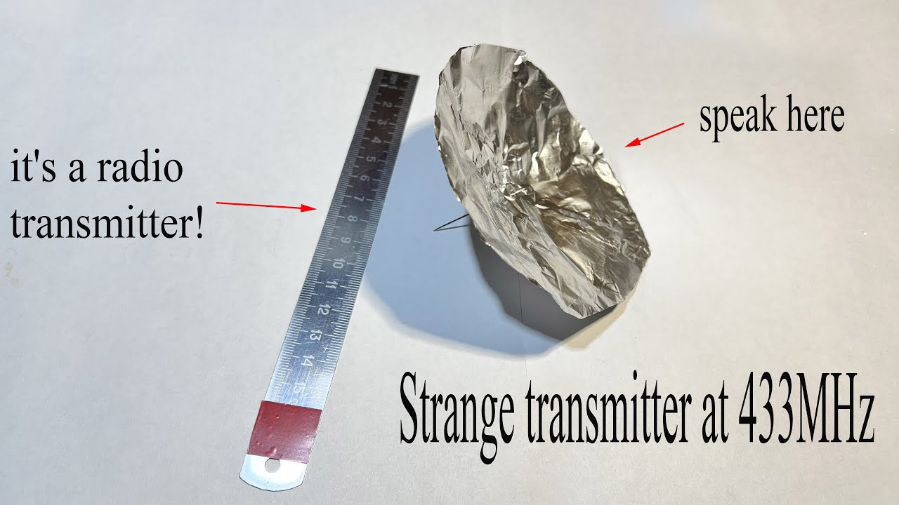 This is a very strange radio transmitter.Without power and electronic ...
