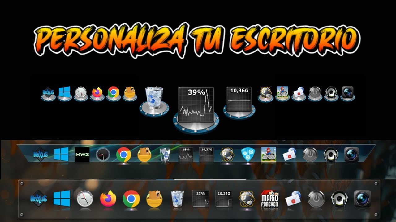 ICONOS FLOTANTES PARA WINDOWS FACIL DE INSTALAR Y GRATIS - YouTube