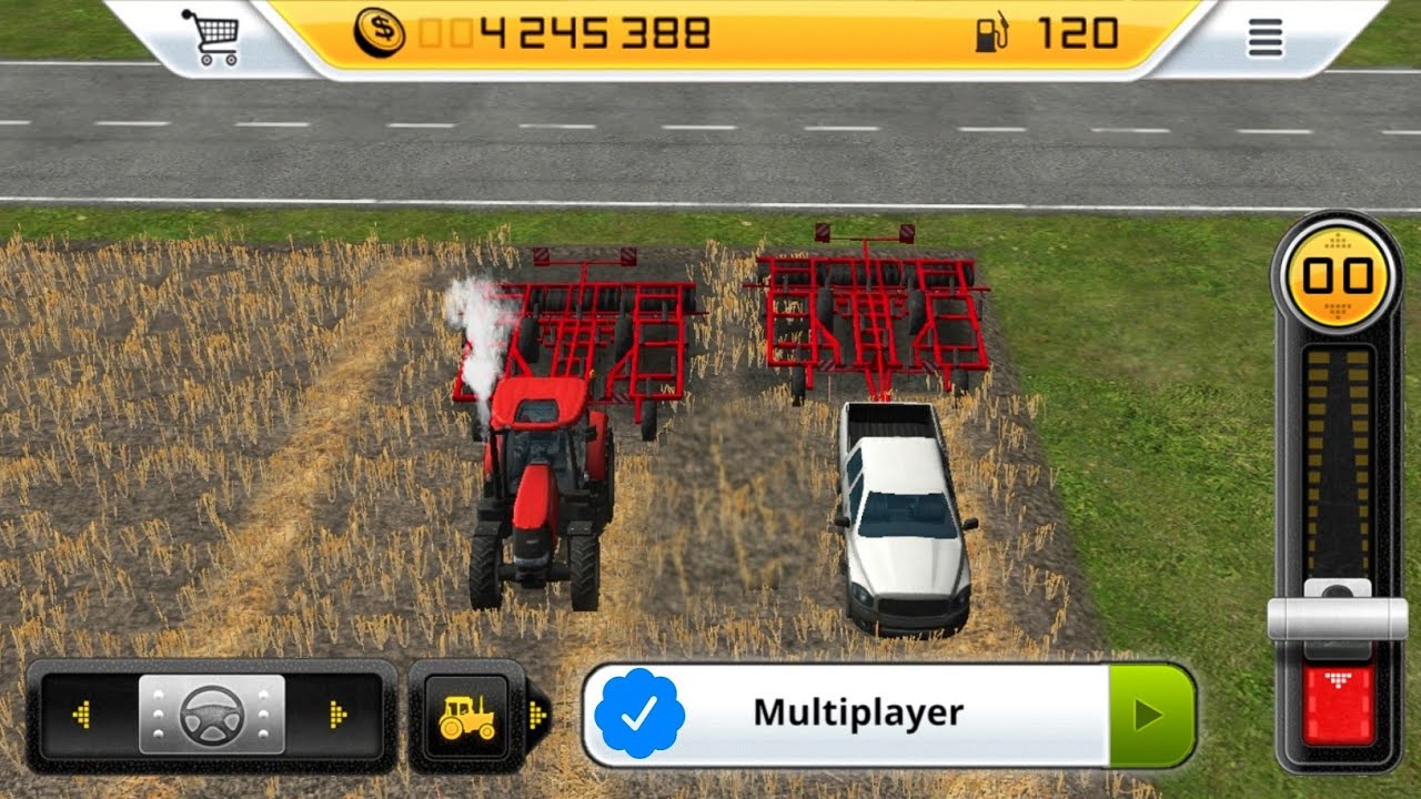 Tractor vs Car in Farming simulator 14 | Fs 14 multiplayer | Fs 14 ...