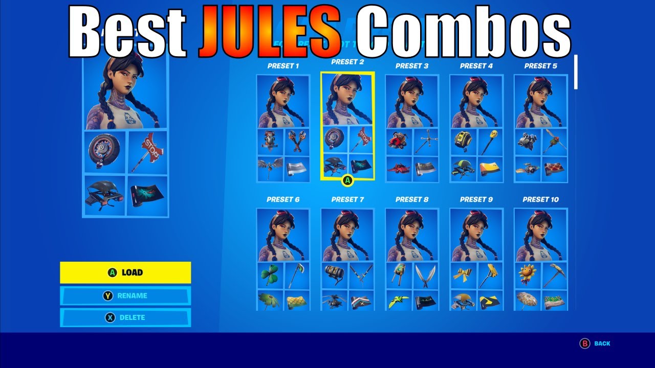 30 Best JULES Skin Combos (Fortnite Battle Royale) - YouTube