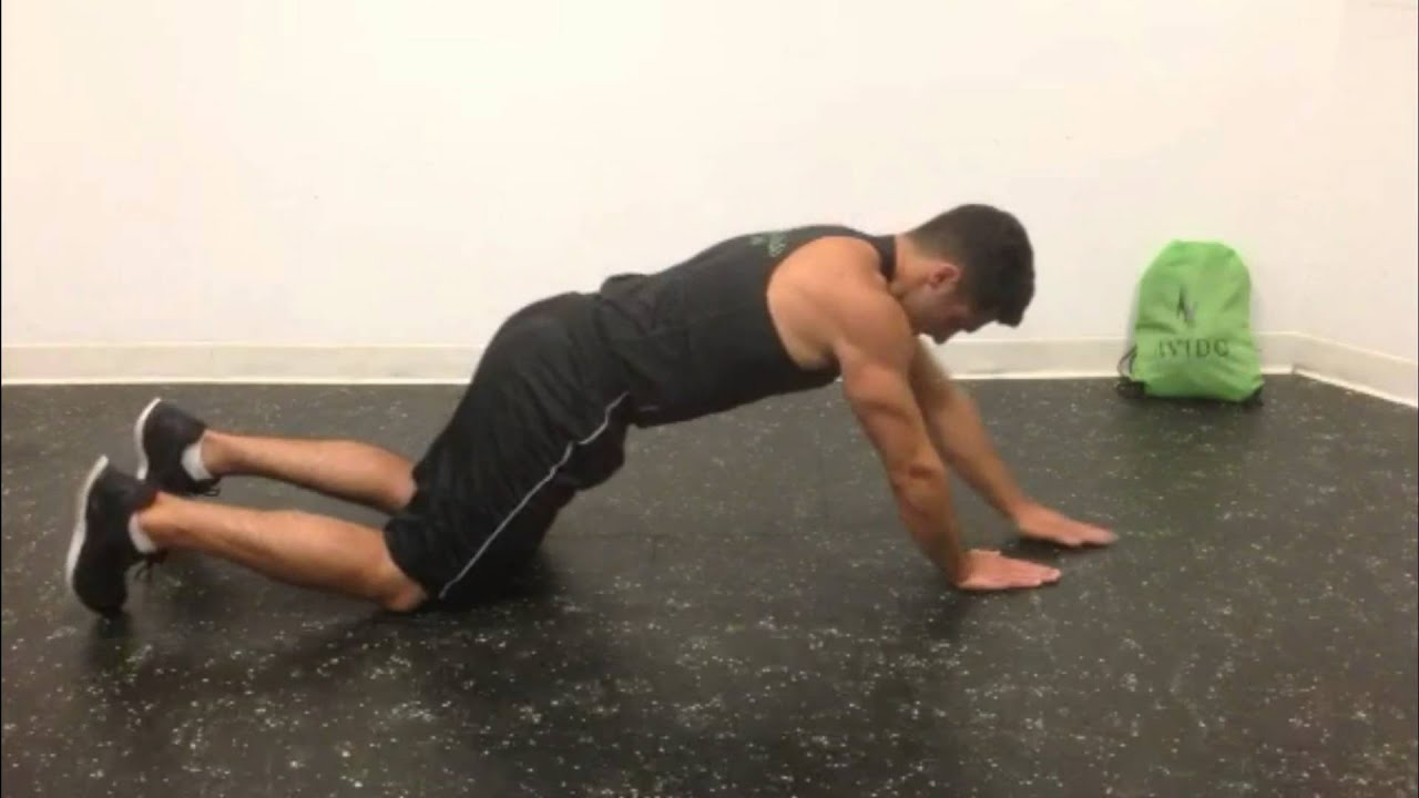 Hand Walkouts from Knees - YouTube
