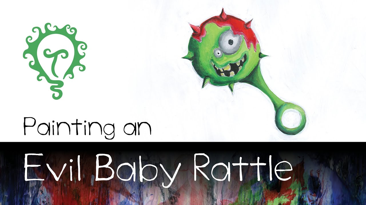 Painting an Evil Baby Rattle - YouTube