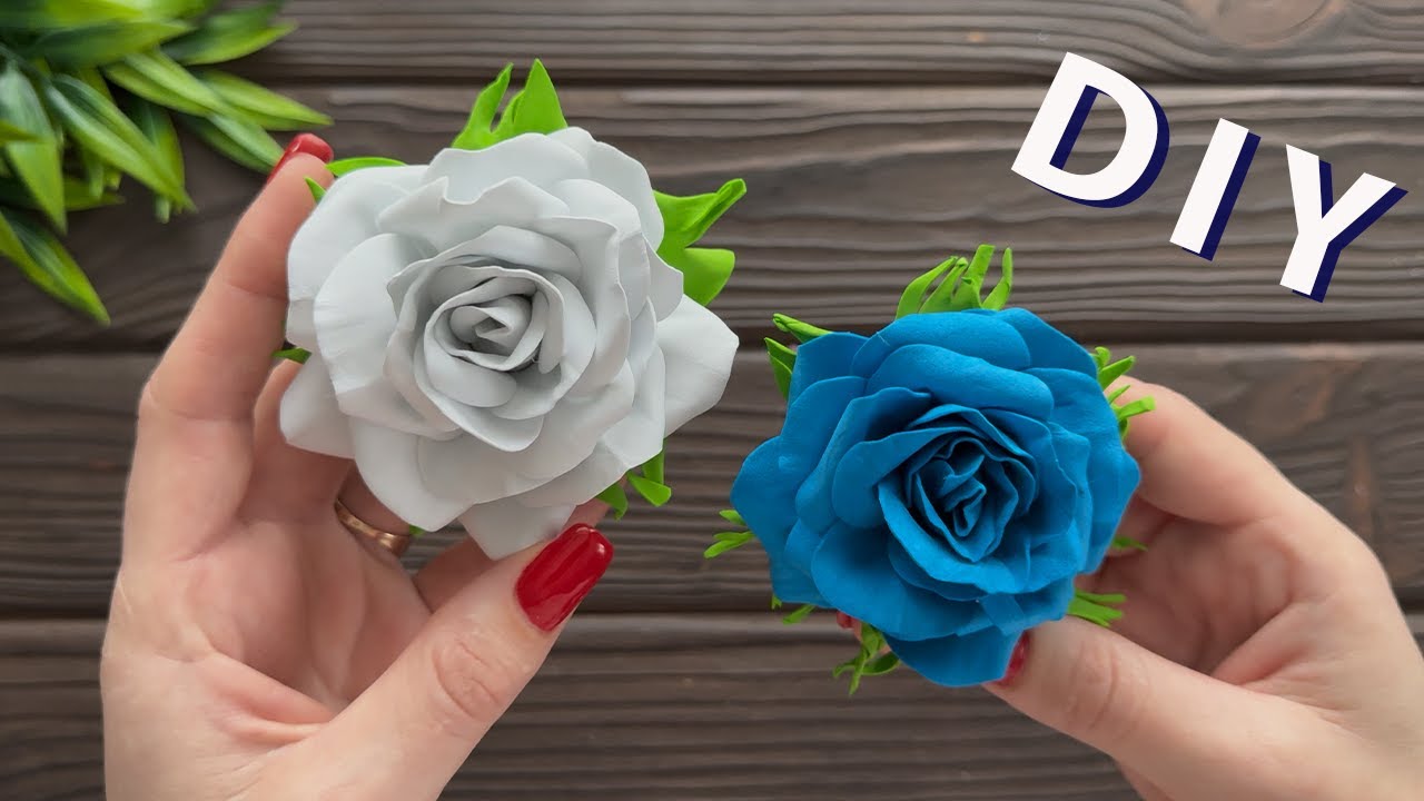 Amazing Idea! How to Make Stunning Glitter Roses DIY Craft decoration ...
