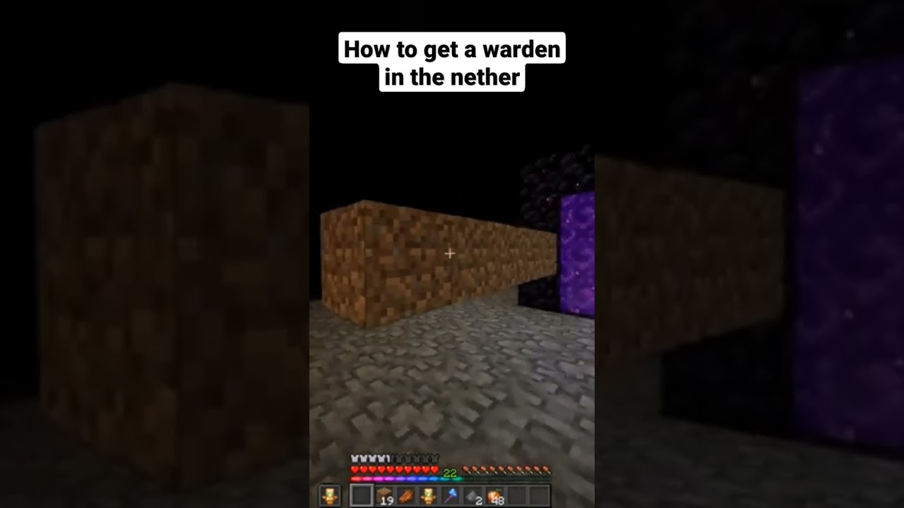 💀 How to get a warden in the Nether #minecraft - YouTube