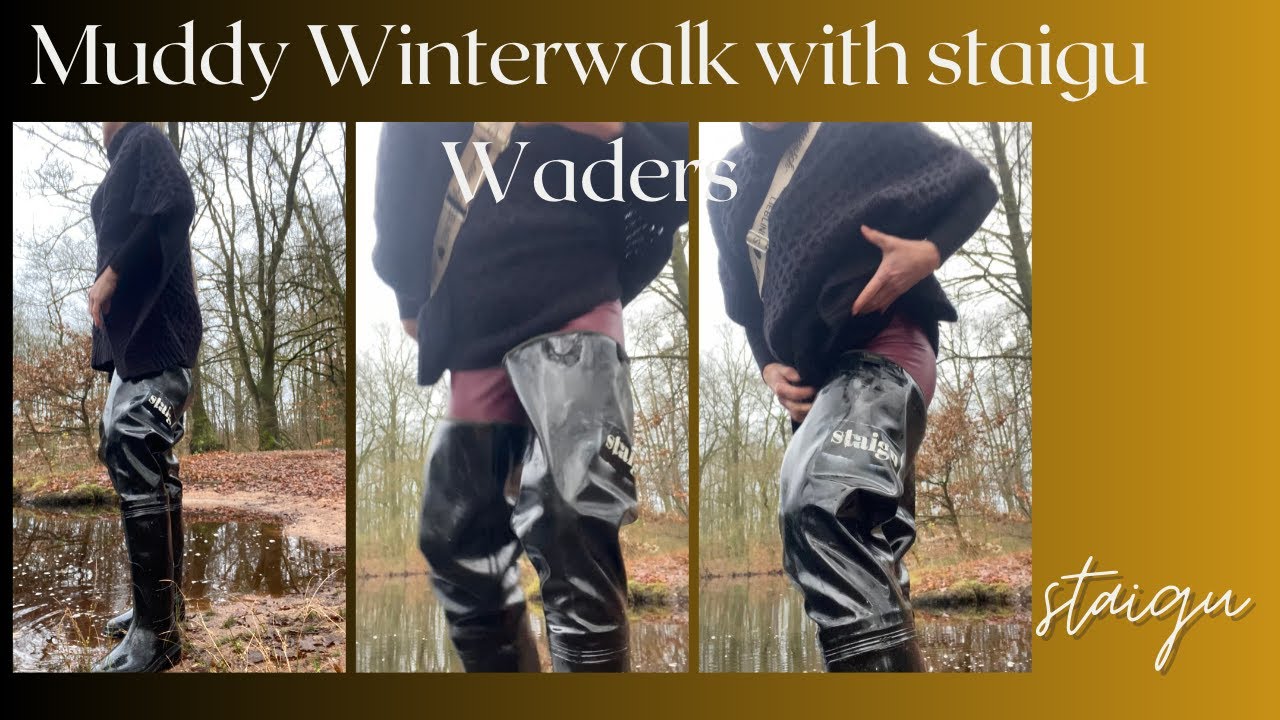 Muddy Winterwalk in staigu Waders - YouTube