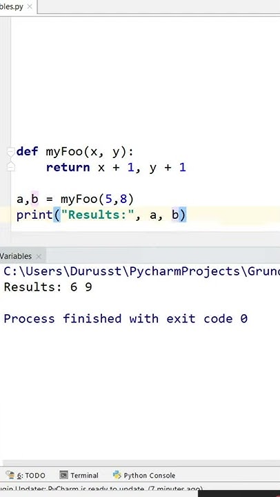 Python function with more than one return value #Shorts - YouTube